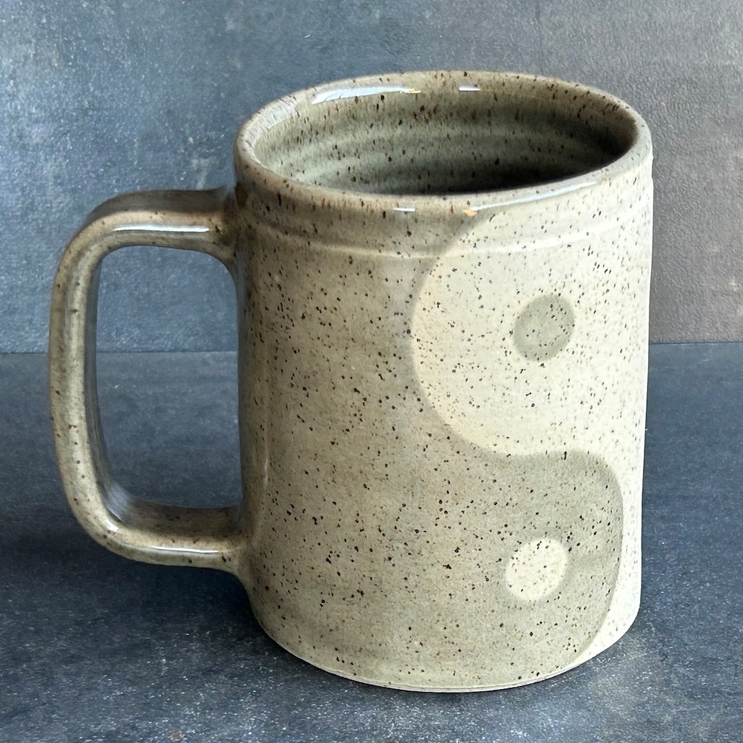 Yin Yang Mug Smoke / White Speckle - Etsy
