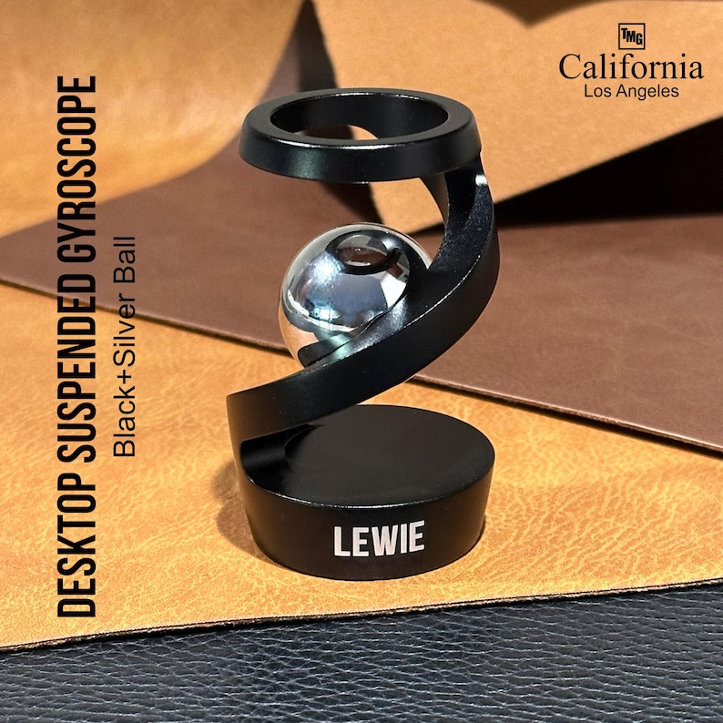 Personalized Floating Gyroscope, Engraved Kinetic Adult Desk Toy - Etsy