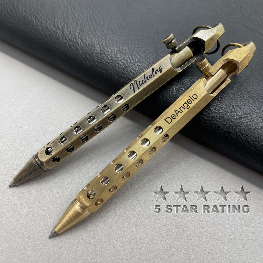 Custom Rifle Pen Personalized Bolt Action Pen, Engraved Tactical Bullet ...