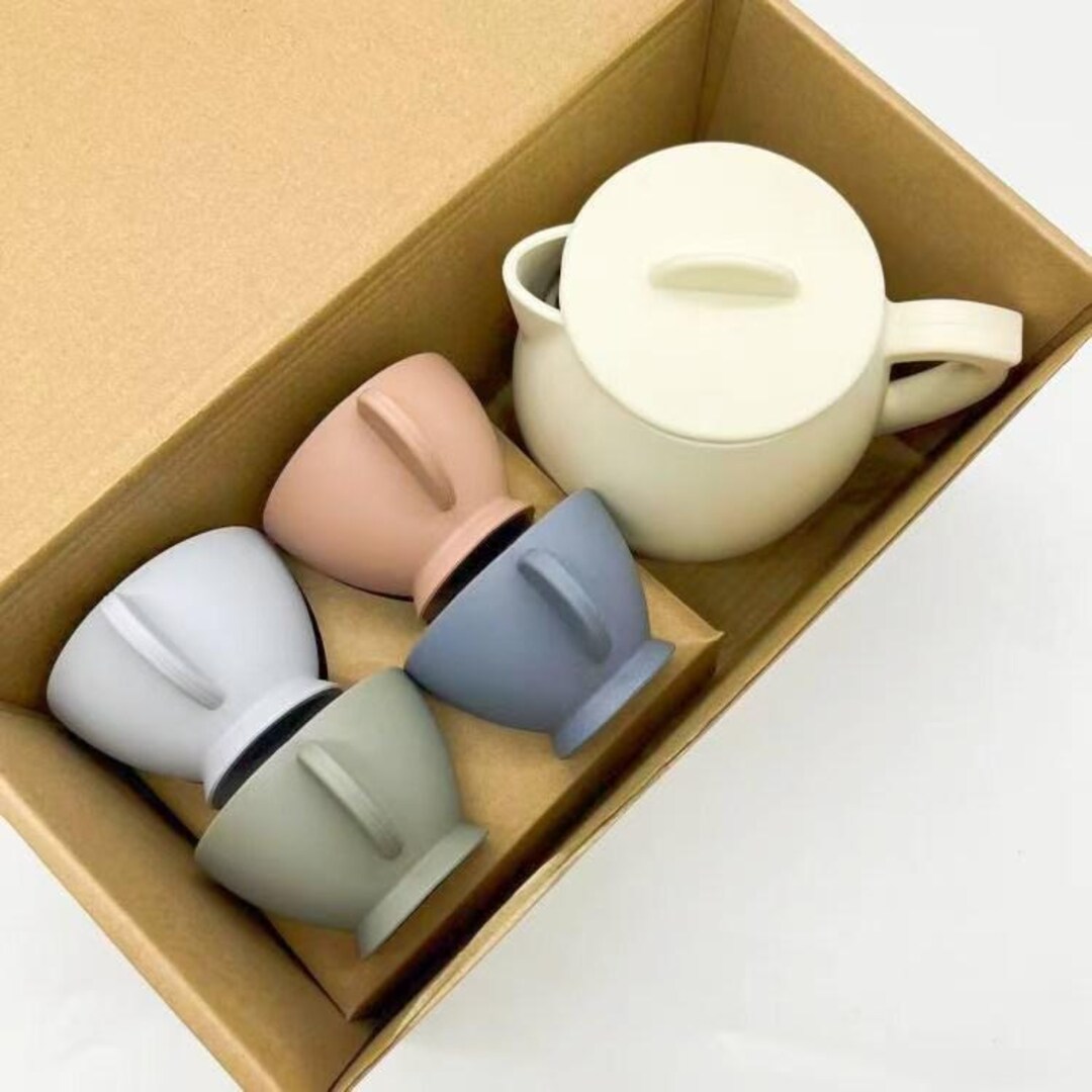 12-piece Silicone Tea Cup Set for Kids - 100% Food-grade, Safe & Fun ...