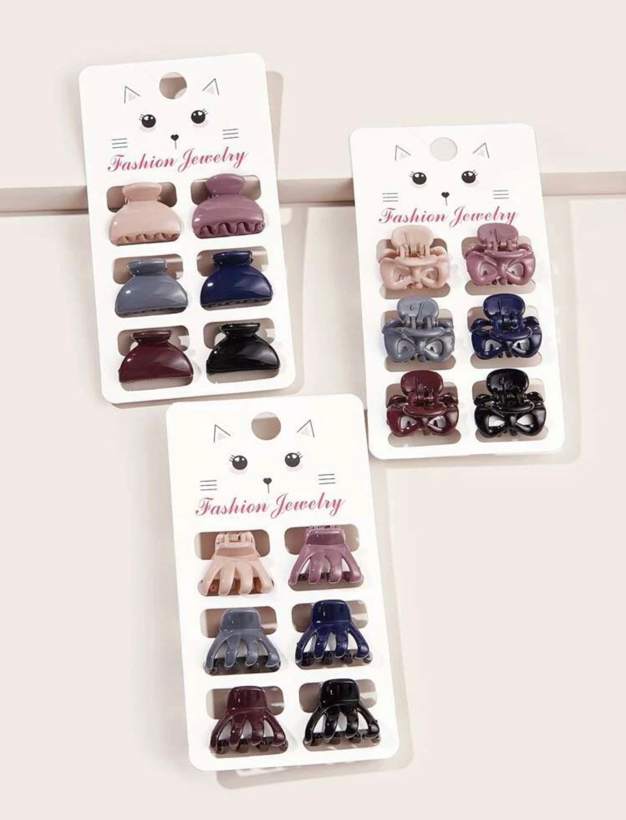 Matt Mini Hair Claw Clips 6pcs Toddler Mini Hair Clip for Hair Clips ...