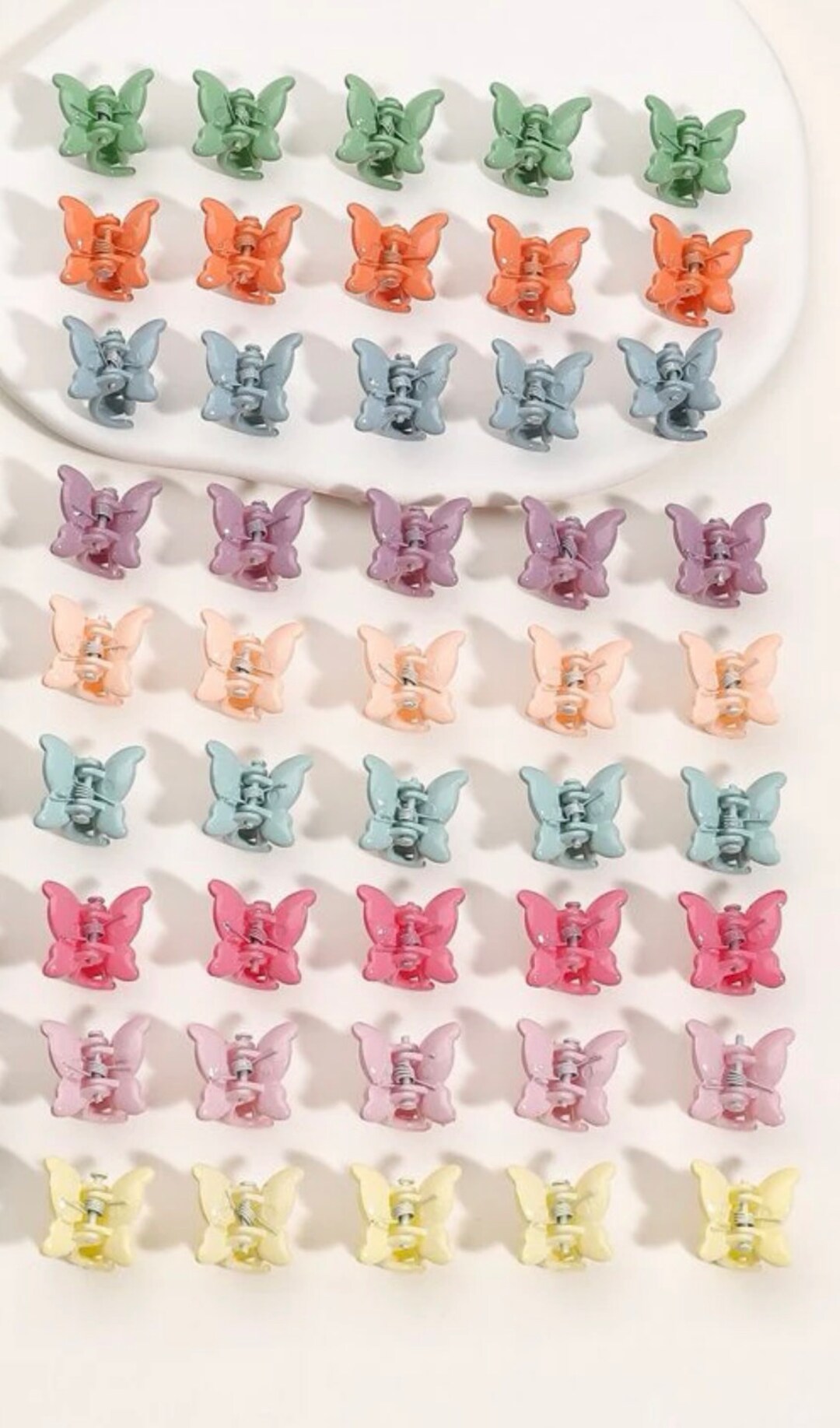 Butterfly Hair Claws Clips Mini Hair Claws Girls Hair Claws Multicolour ...