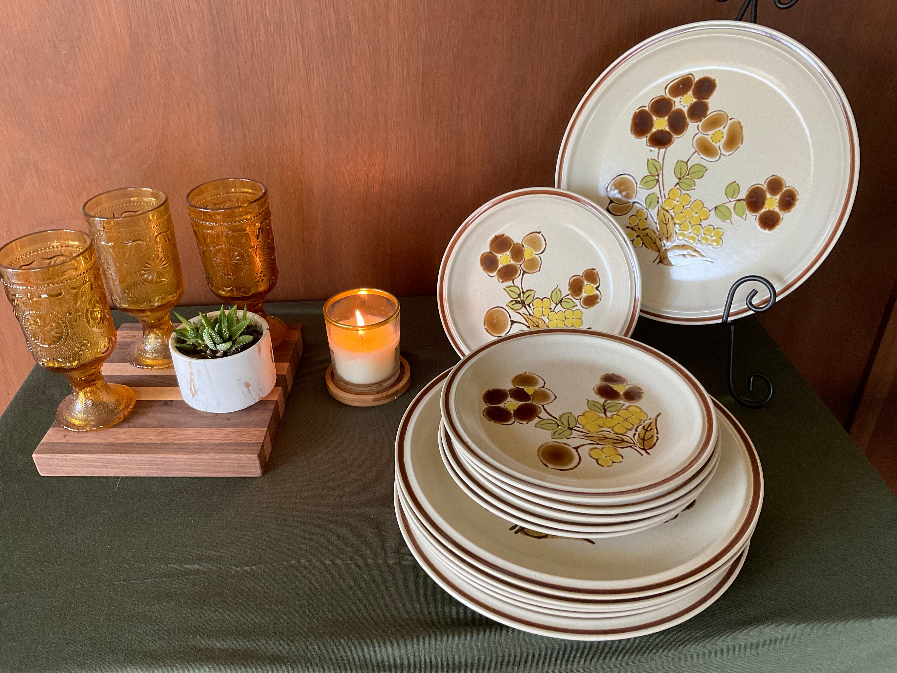 Vintage Stoneware ~ Hearthside Floral Expressions Stoneware ...