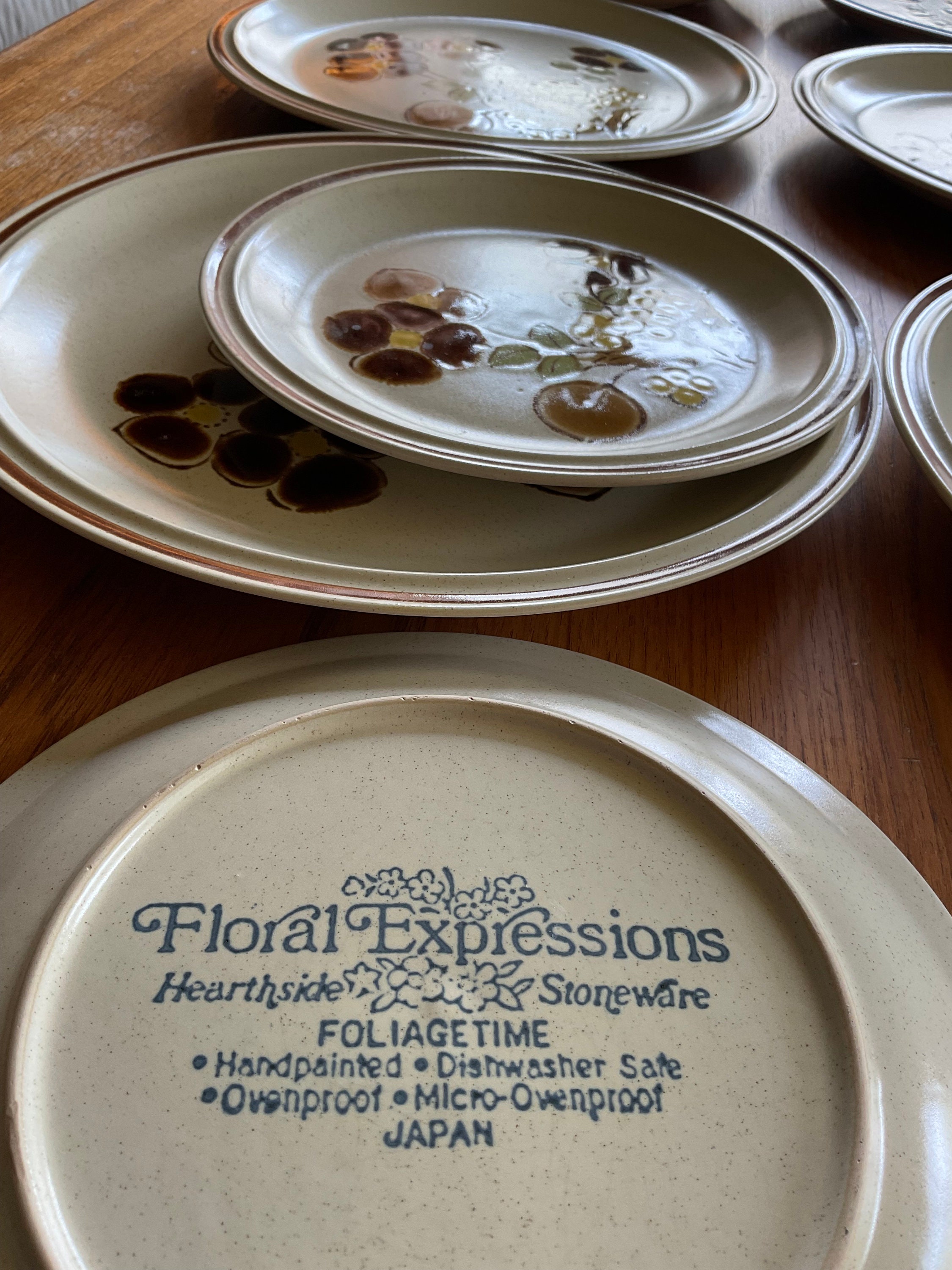 Vintage Stoneware ~ Hearthside Floral Expressions Stoneware ...