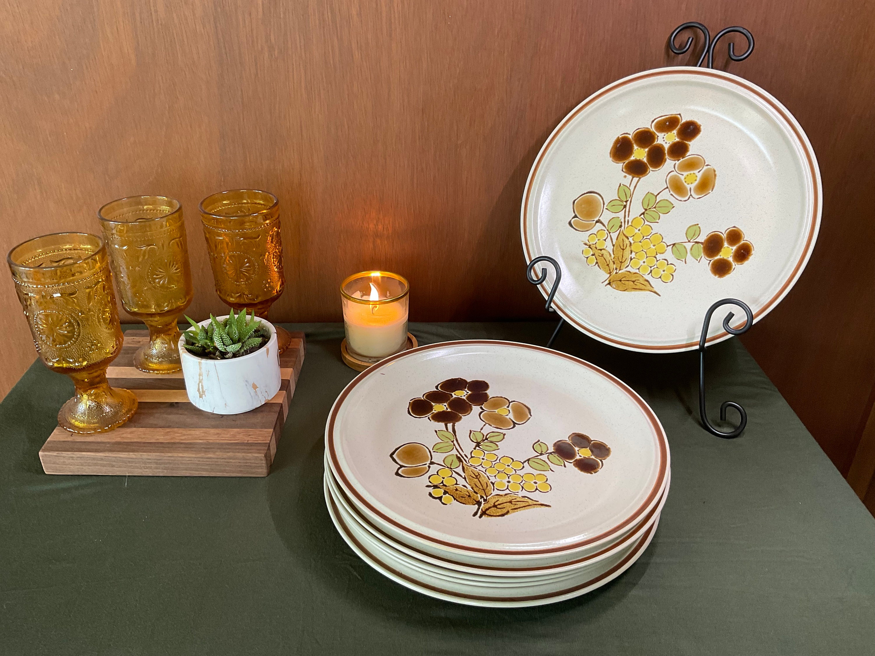 Vintage Stoneware ~ Hearthside Floral Expressions Stoneware ...