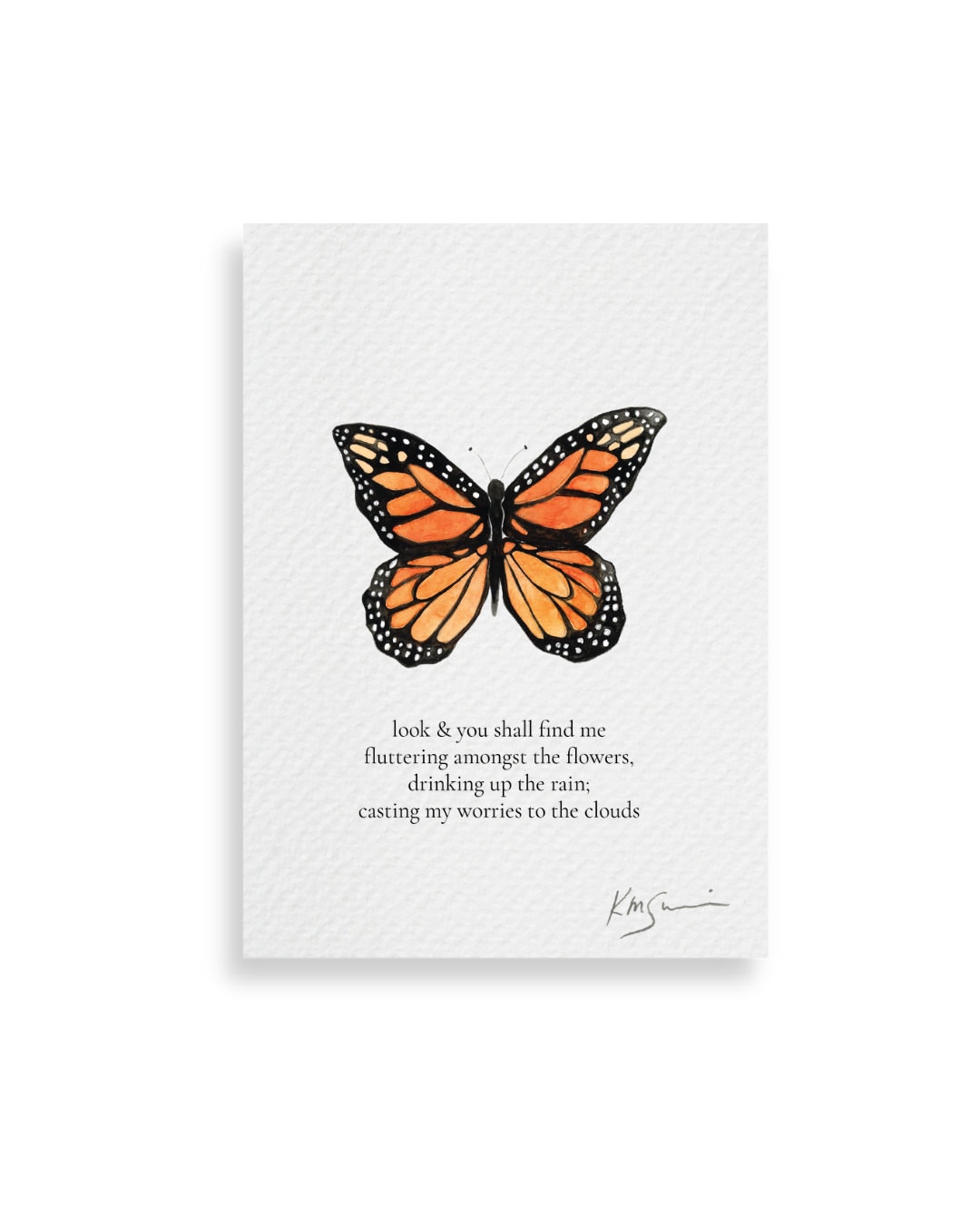 Handprint Butterfly Poem