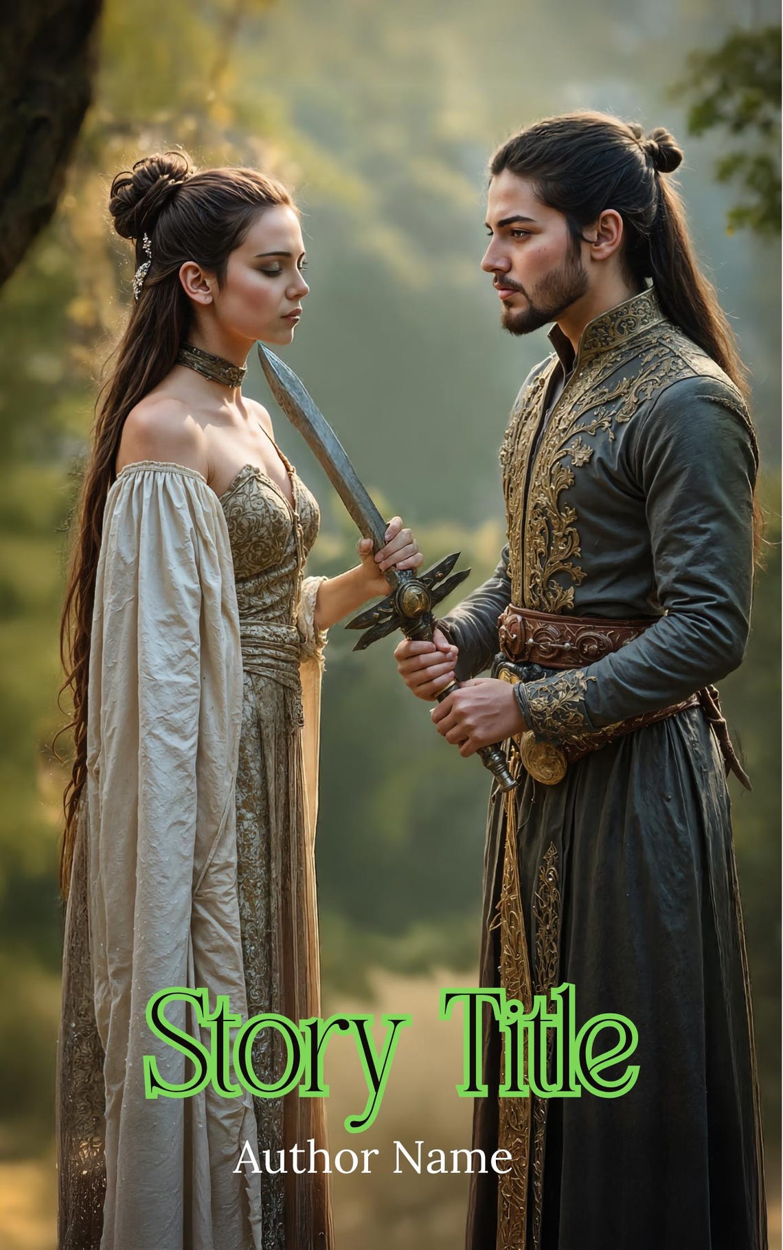Premade E-book Covers Featuring Female Protagonist or M/F Couple ...
