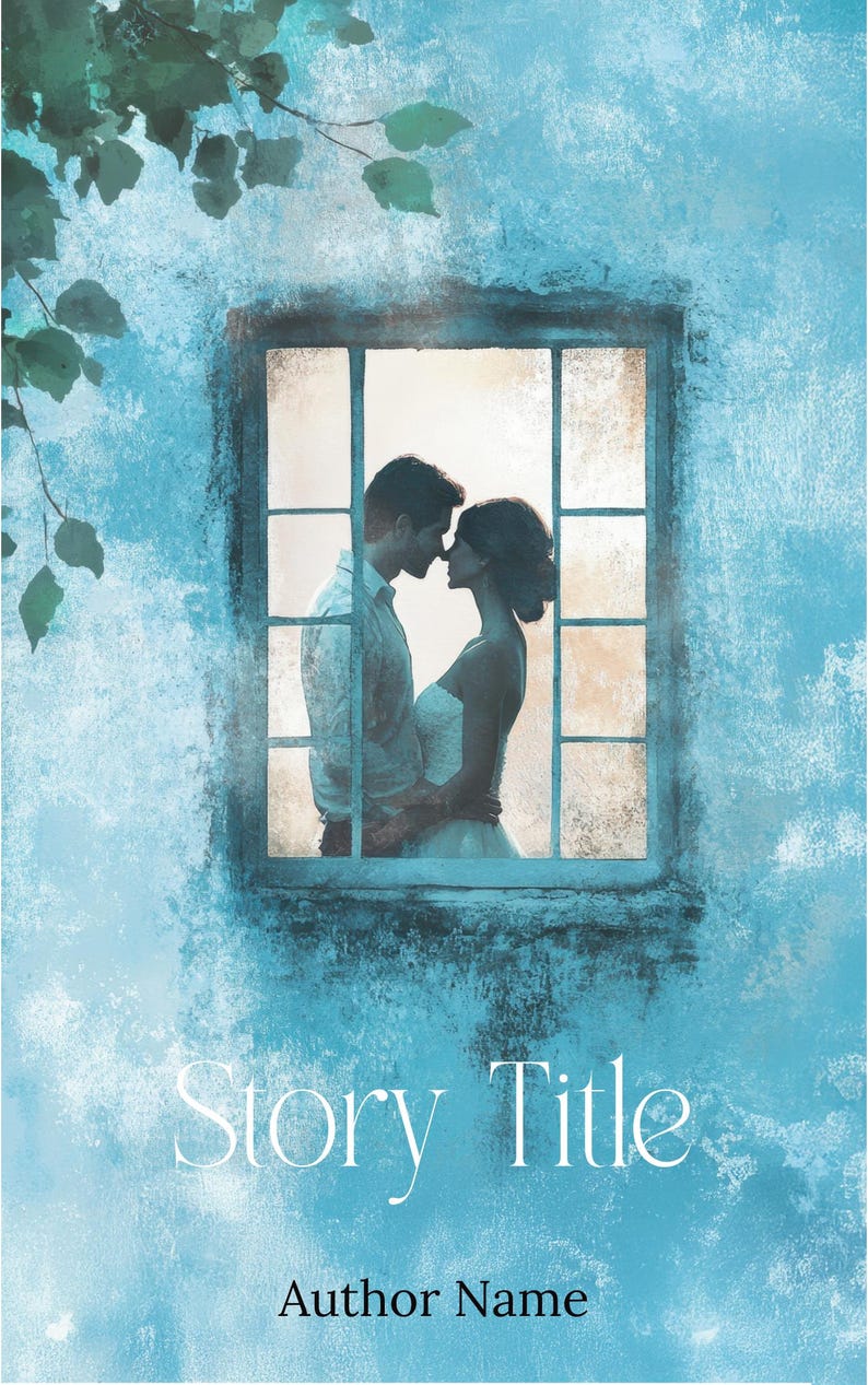 Four Premade E-book Covers With Blue Background and a Couple - Great ...