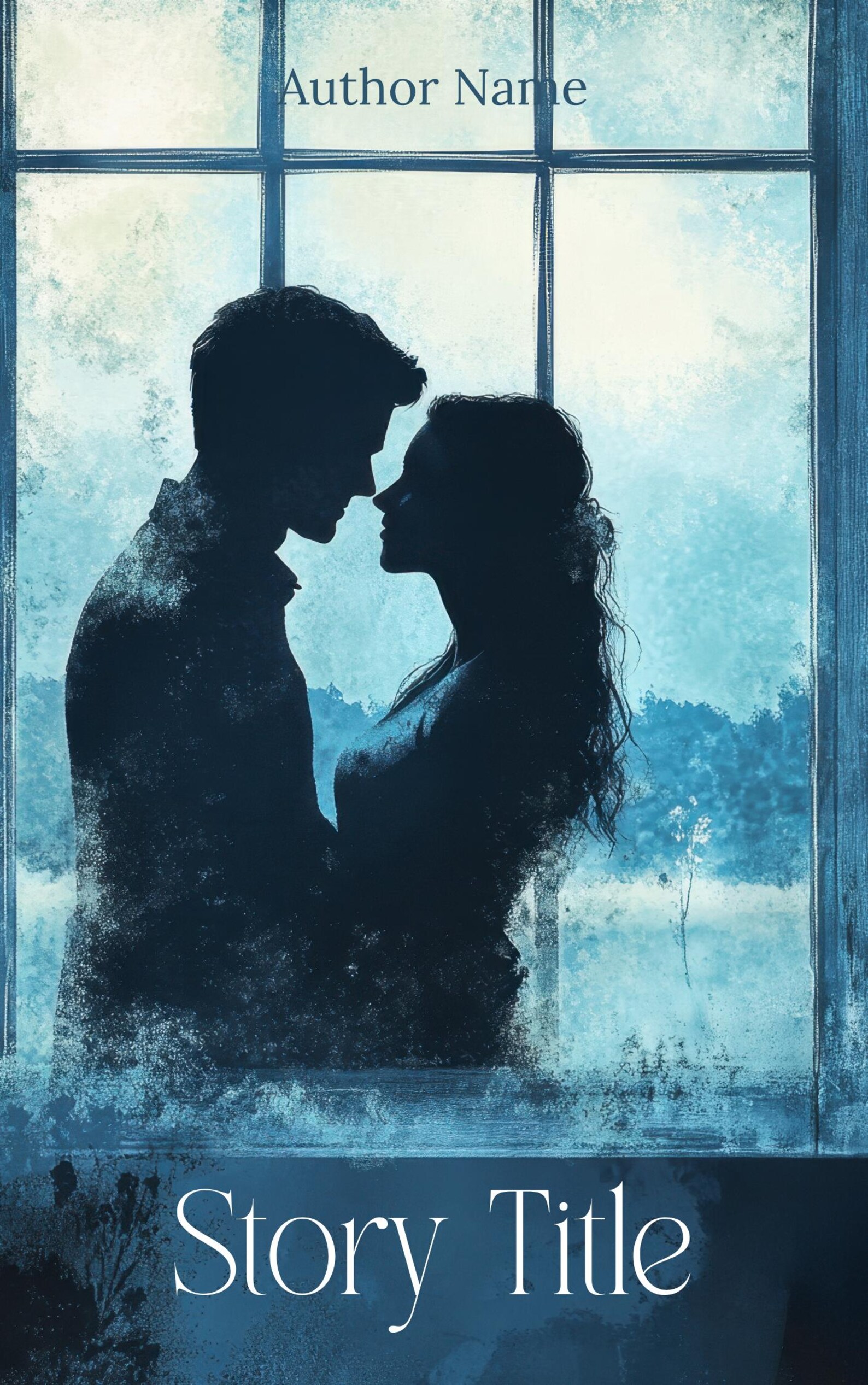 Four Premade E-book Covers With Blue Background and a Couple - Great ...