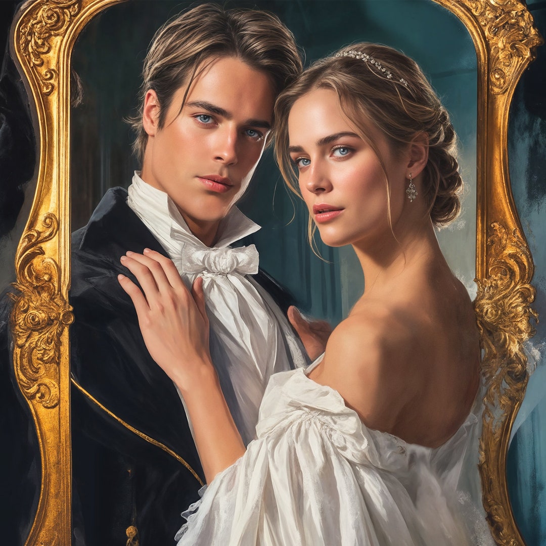 Kindle Vella Historical Romance Covers Couple Embracing Great For