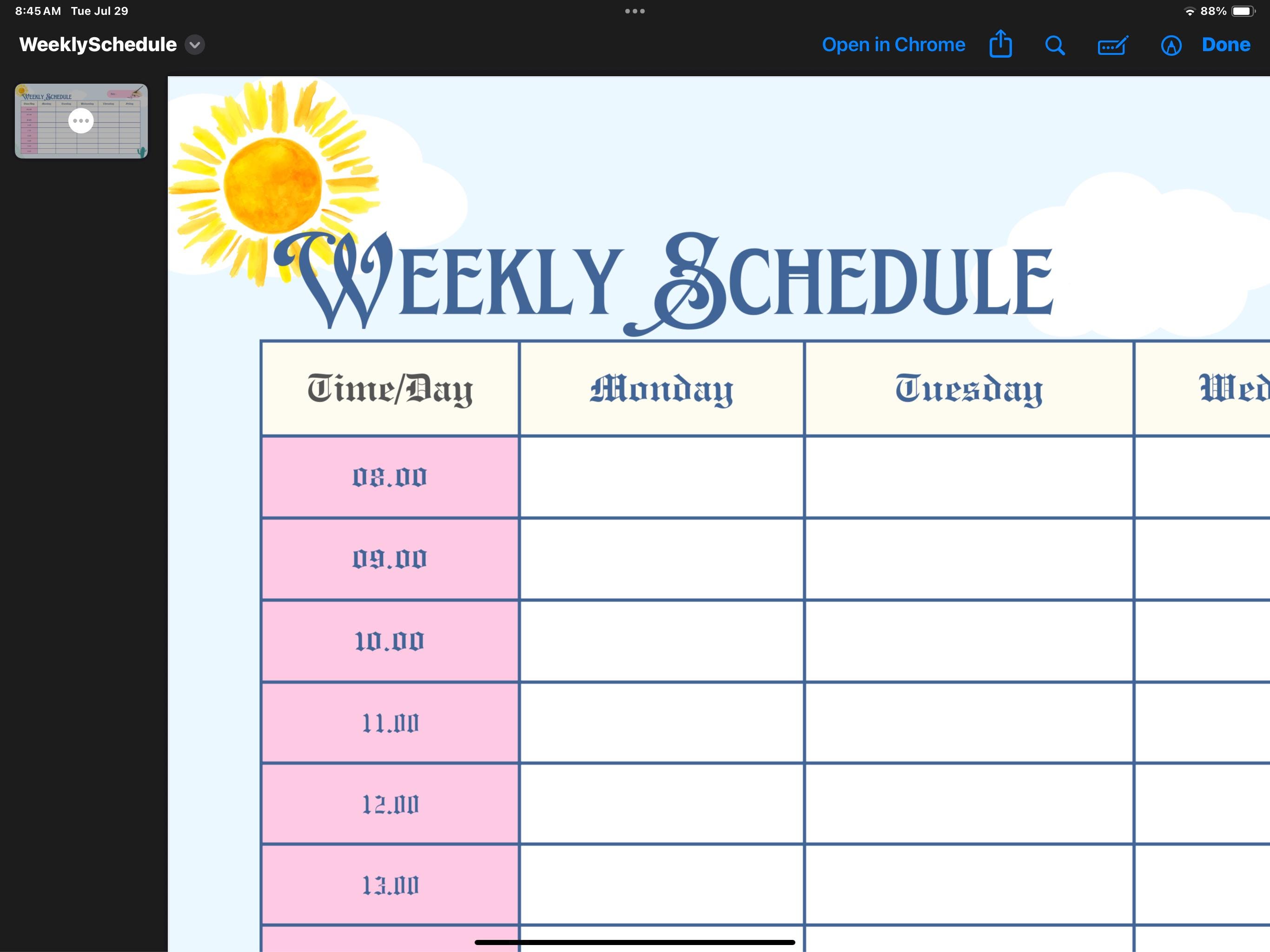 Printable Weekly Schedule, Weekdays, School Calendar, Work Calendar - Etsy