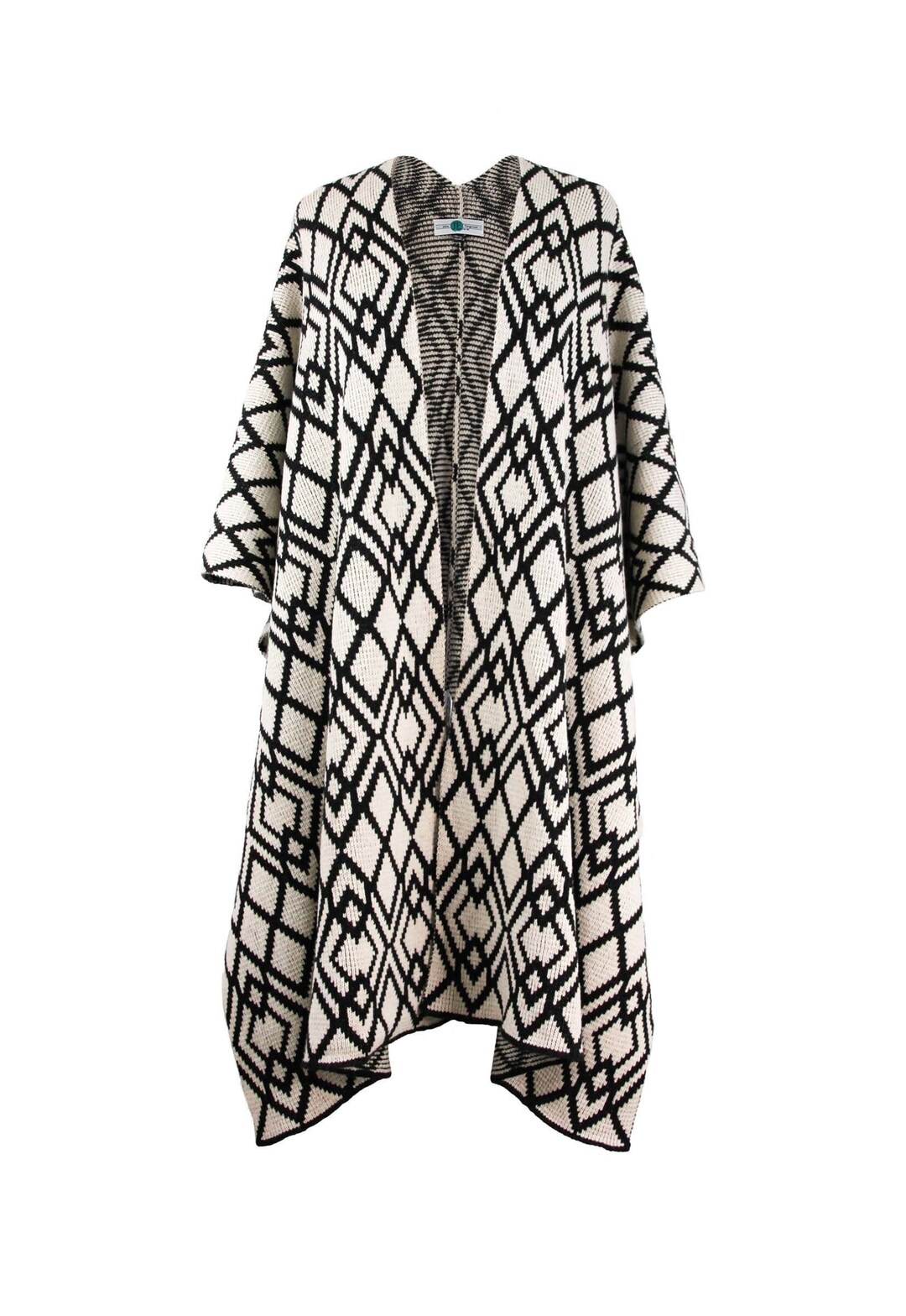 100% Merino Wool Open Poncho Woman, Wool Wrap, Women's Ponchos Capes ...