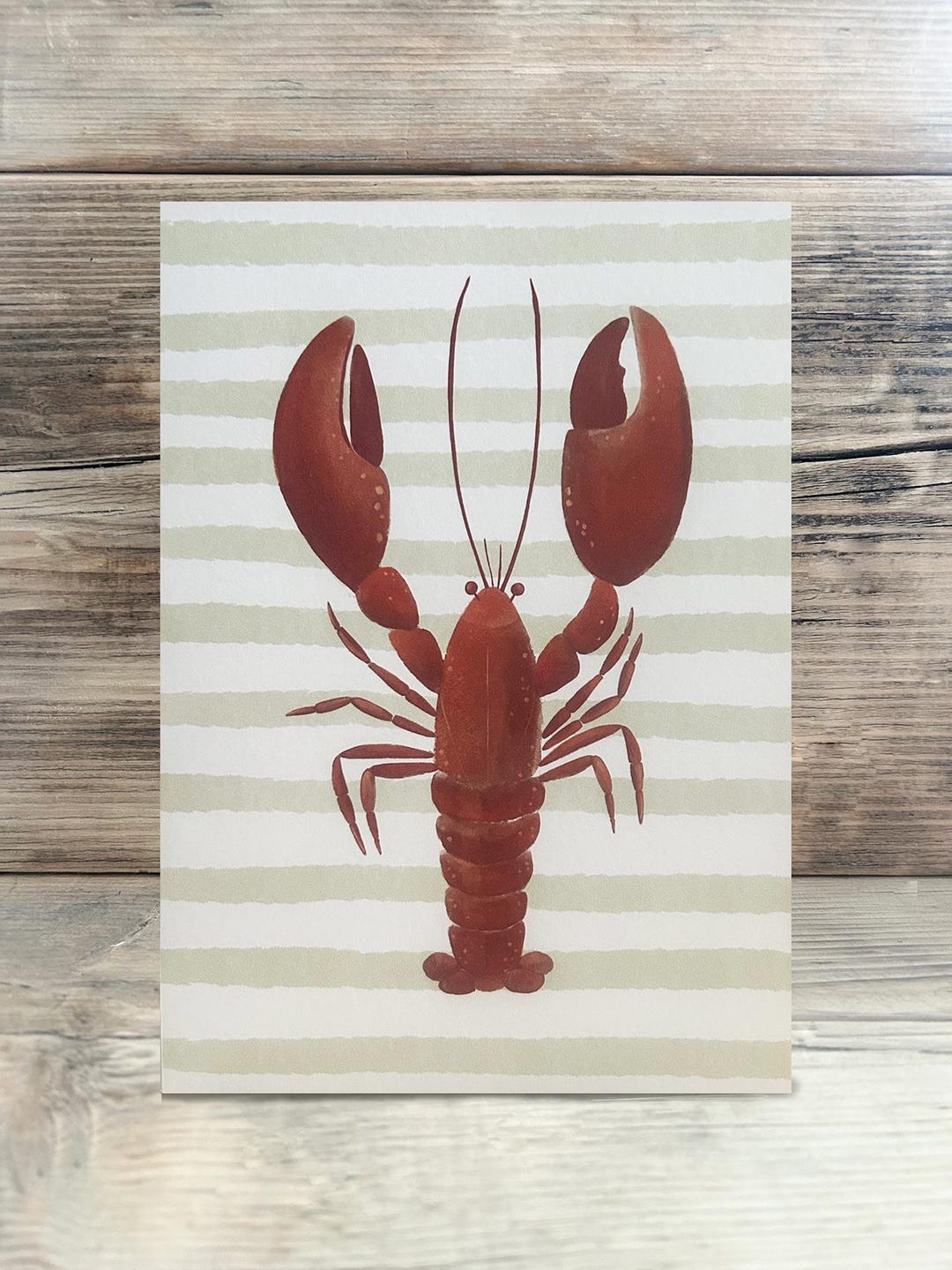 Lobster Card, Lobster Birthday Card, Birthday Card, Lobster Greeting ...