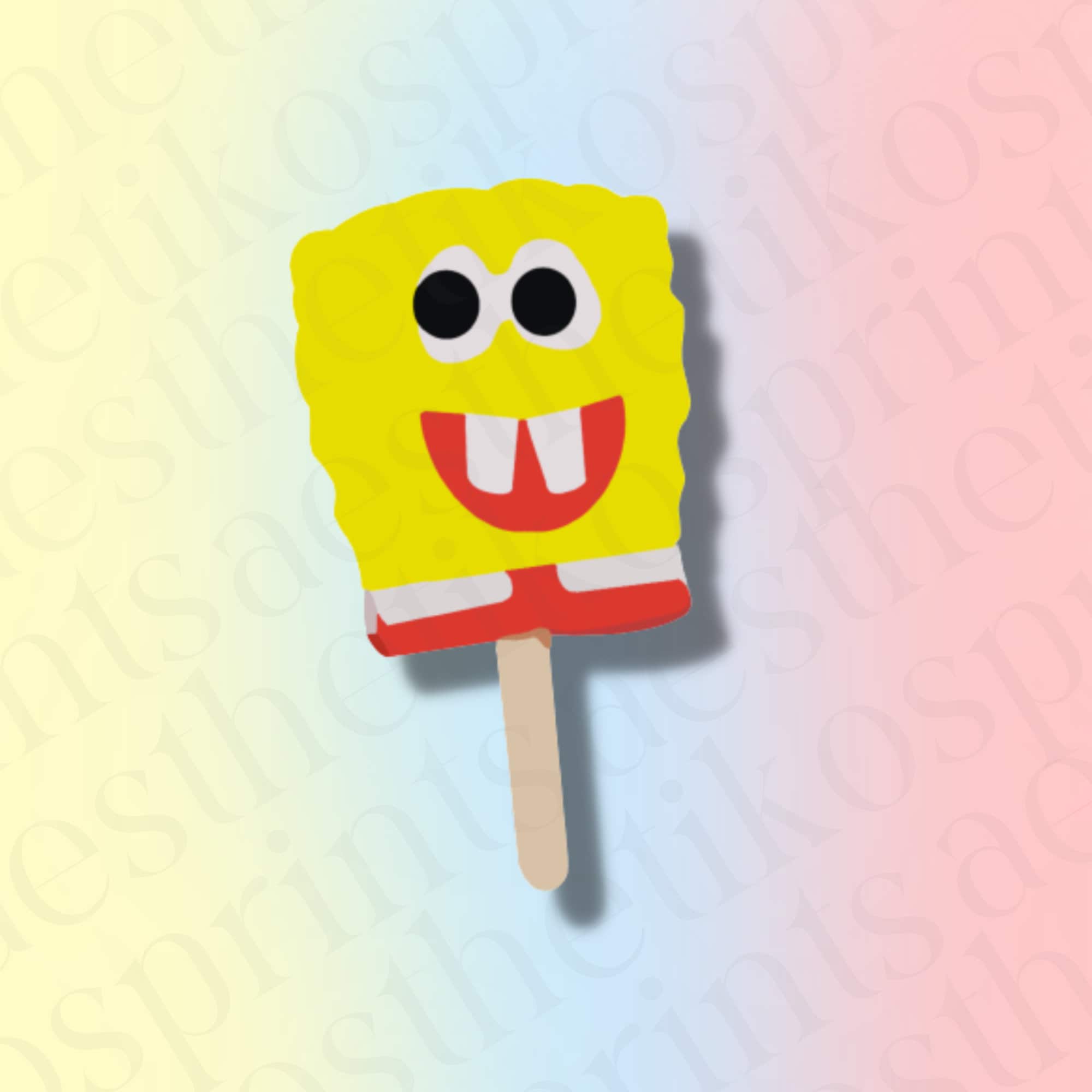 Character Popsicle Clipart Package Png Removed Backgound Spongebob Popsicle Cute Graphic