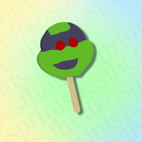 Ninja Turtle Popsicle Clipart Package PNG Removed | Etsy