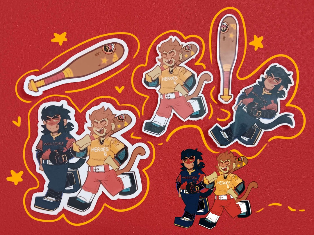 LMK | Heros VS Warriors [shadowpeach] Baseball Stickers - Etsy