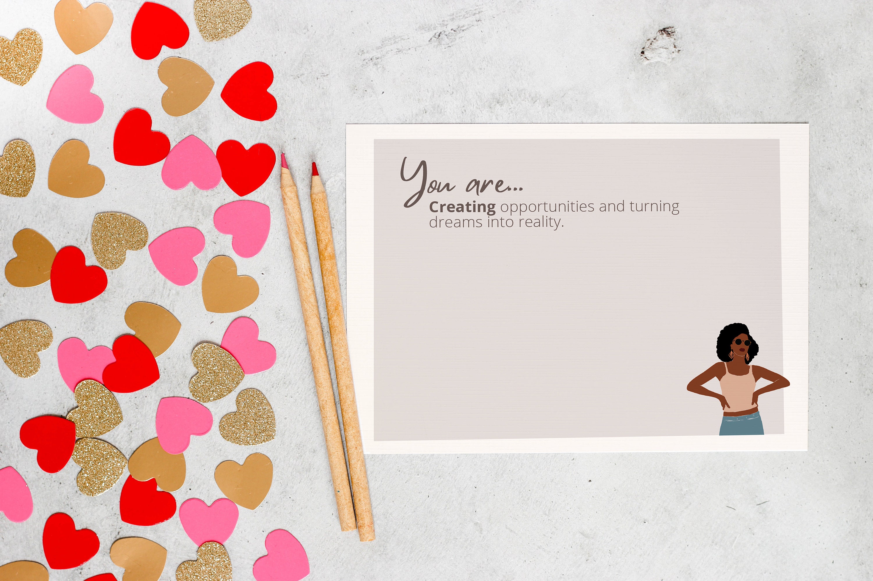YOU ARE Affirmation Postcards - Etsy