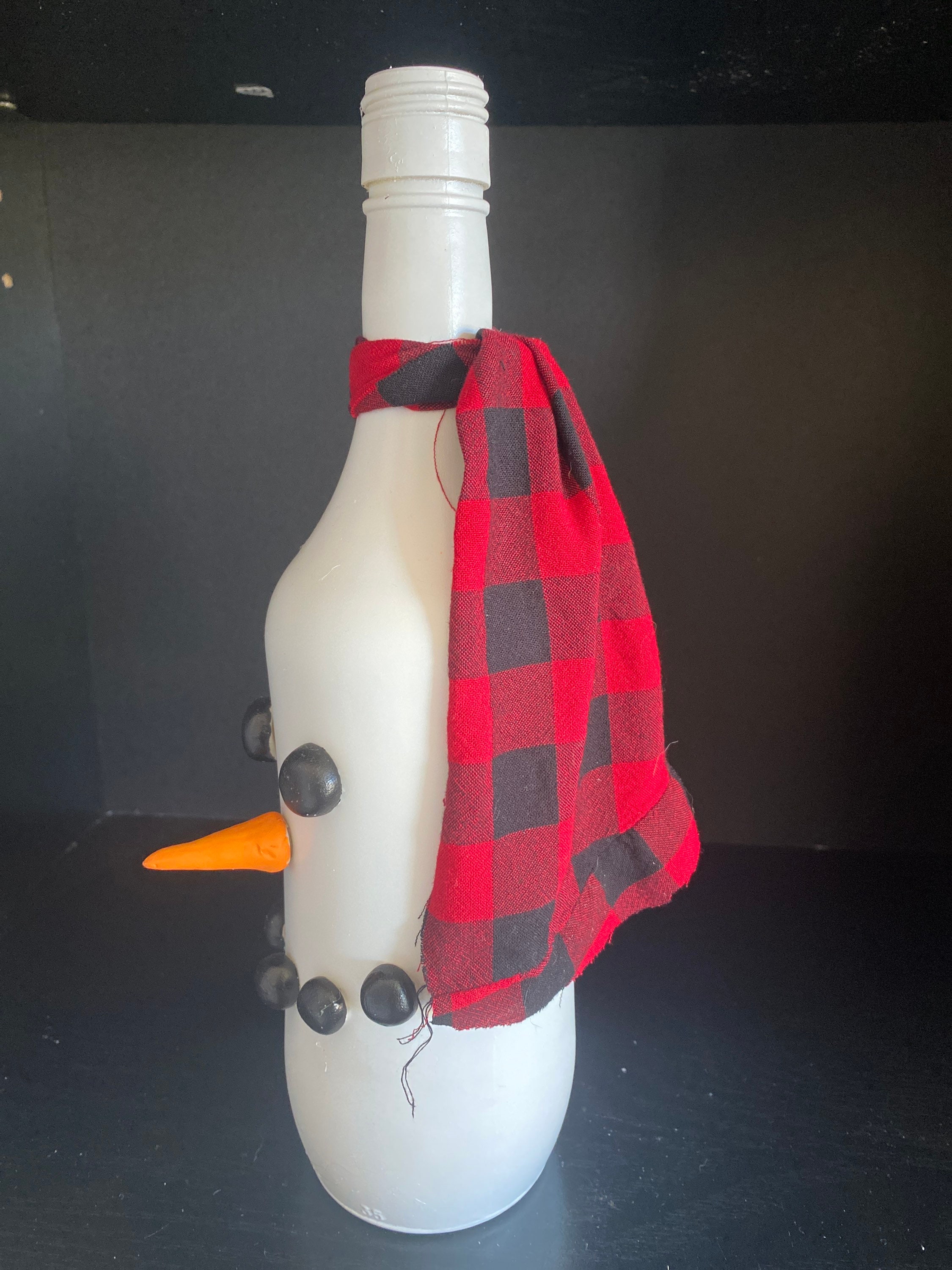 Decorative Snowman Bottle - Etsy