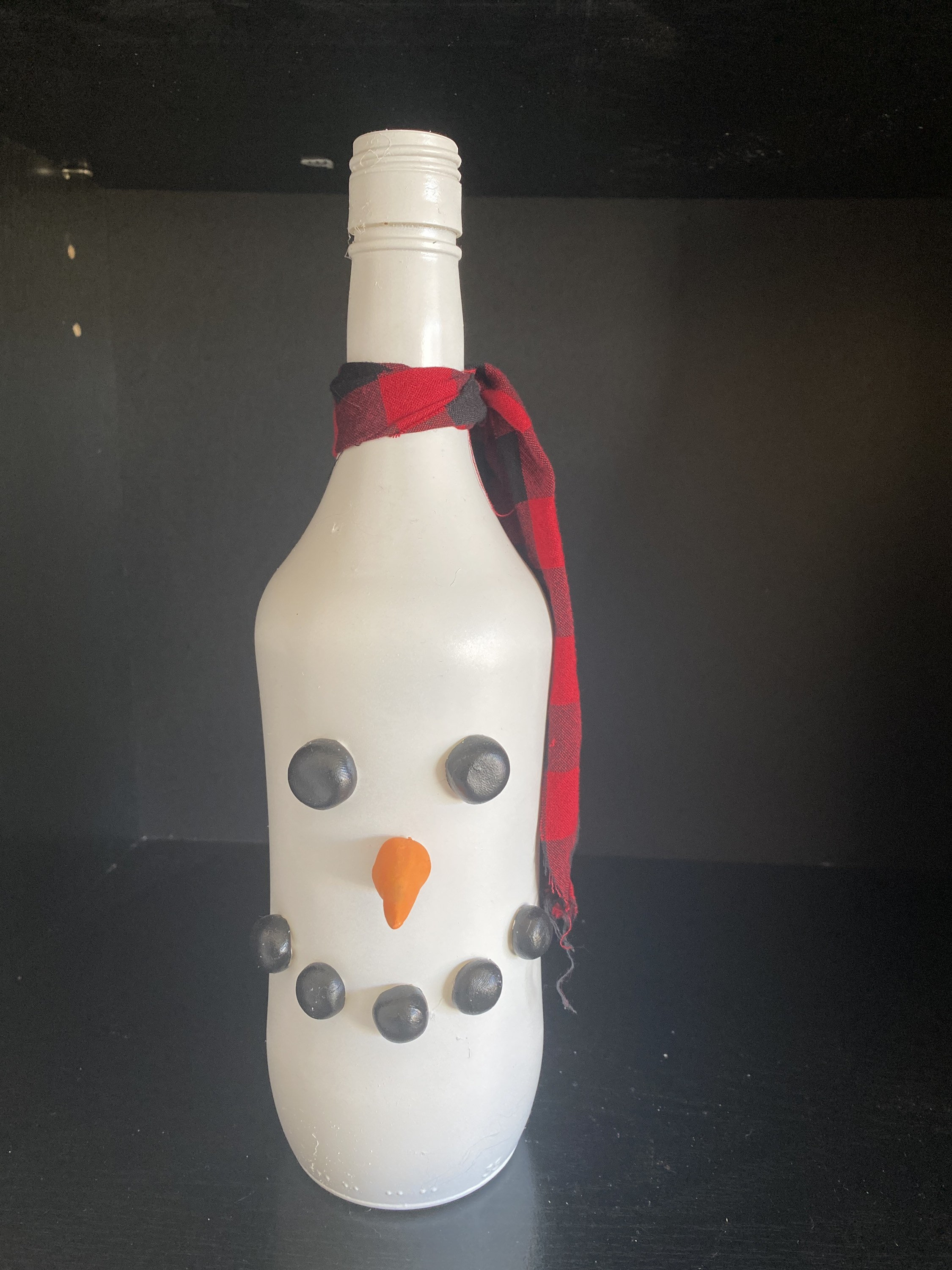 Decorative Snowman Bottle - Etsy