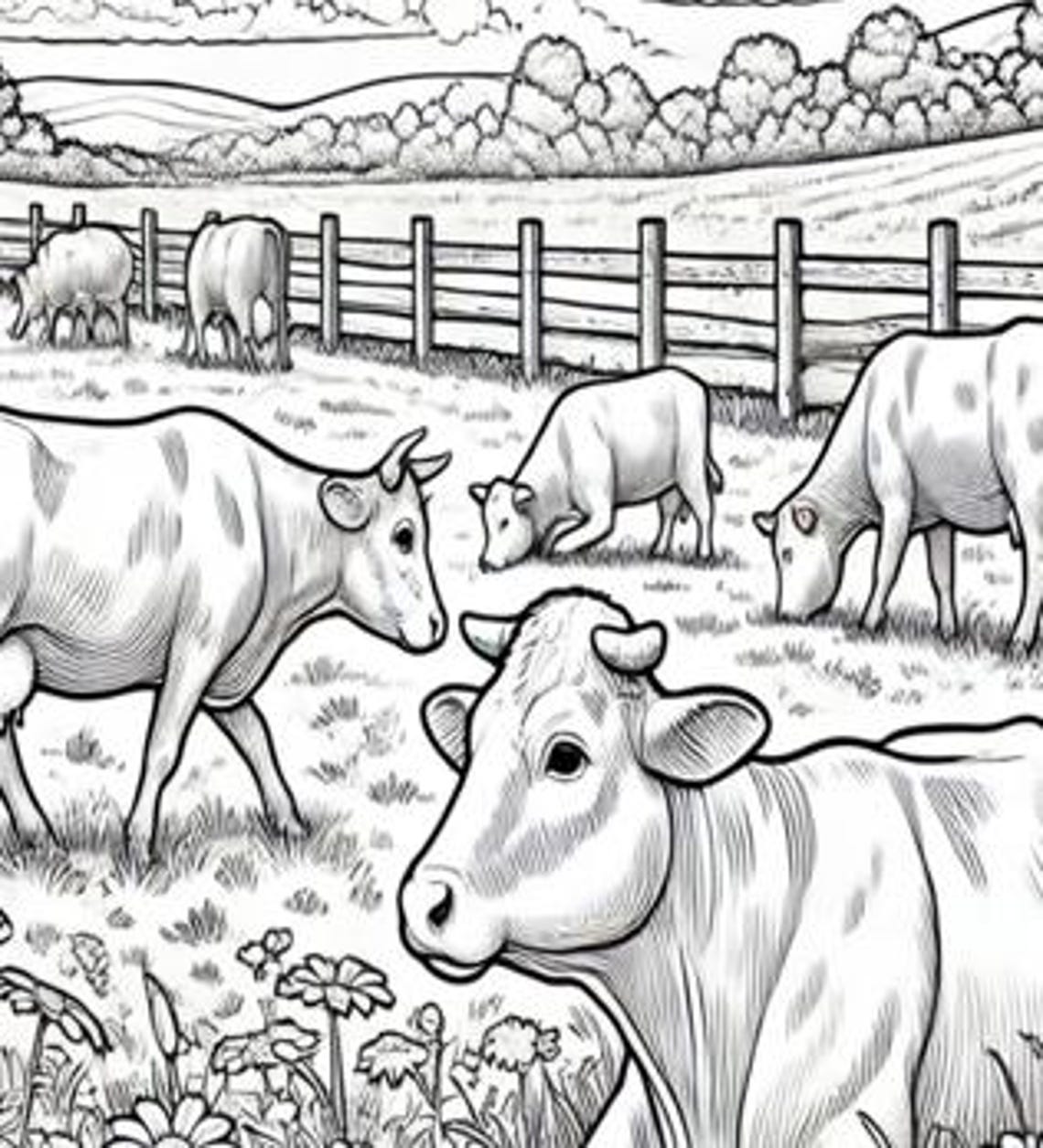 Farmyard Fun: Printable Coloring Pages Bundle for Kids - 10 Playful ...