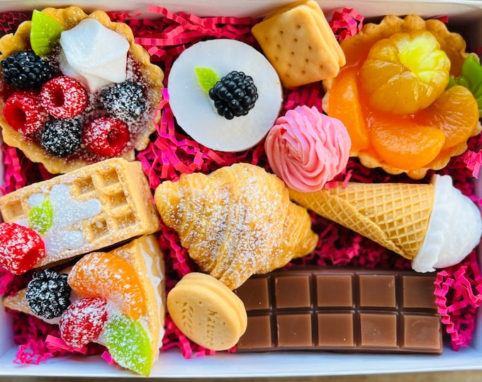 Soap Sweets Gift Box - Mother’s Day Gift, Gift for Her, Cake Soap, Fake ...
