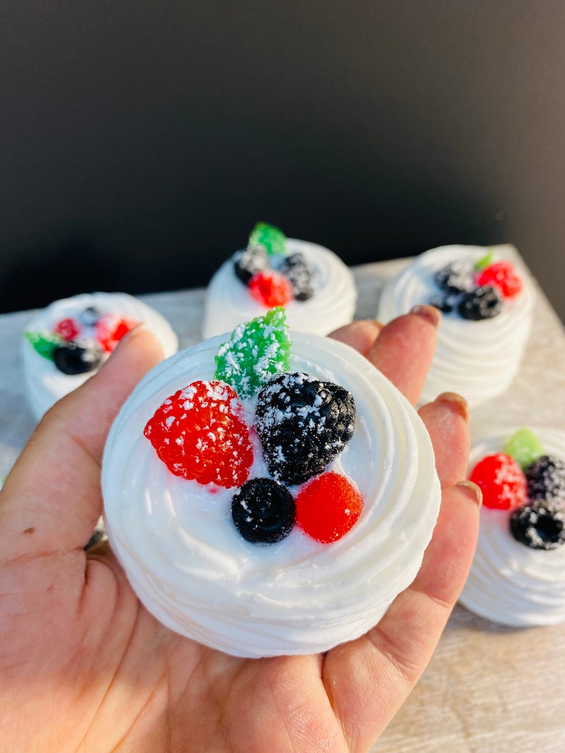 Pavlova Dessert Soap - Marshmallow Soap, Dessert Soap, Food Soap, Party ...