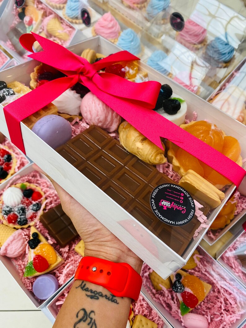 Soap Sweets Gift Box - Mother’s Day Gift, Gift for Her, Cake Soap, Fake ...