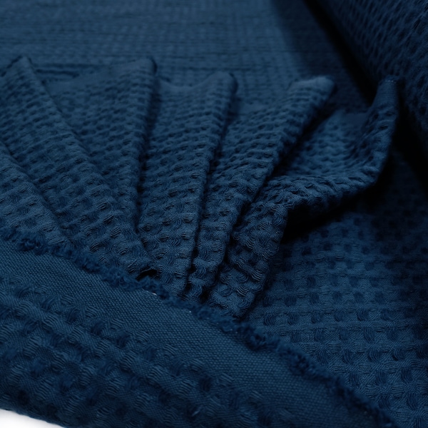 Waffle Linen Fabric - Etsy