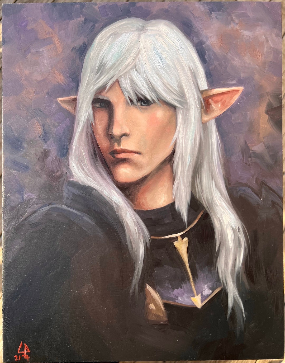 Estinien Wyrmblood 11x14 FFXIV FF14 Replica Housing Portrait ...