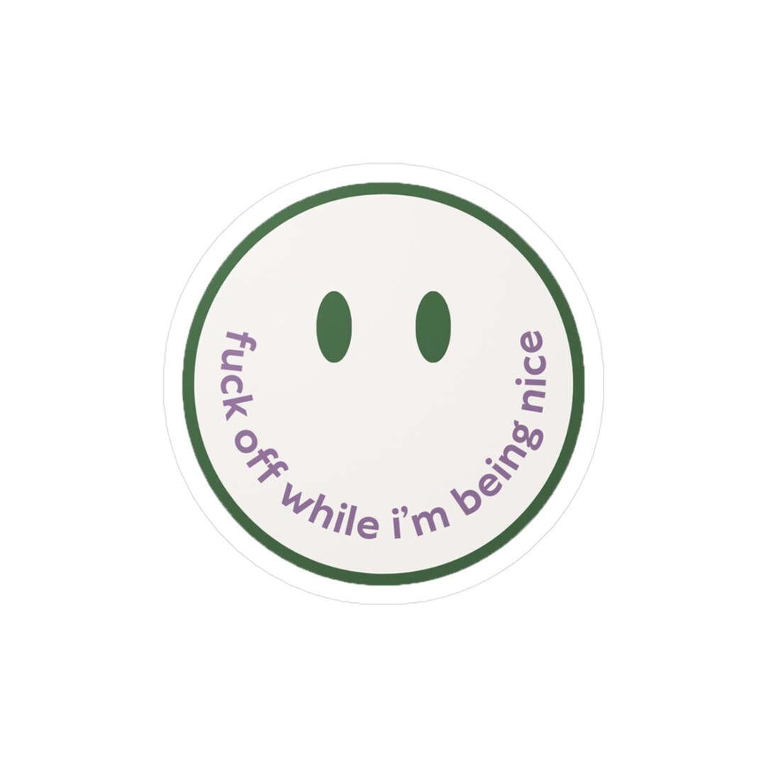 Really Offensive Retro Sticker Kiss-cut Vinyl Decal Dark Humor Vintage ...