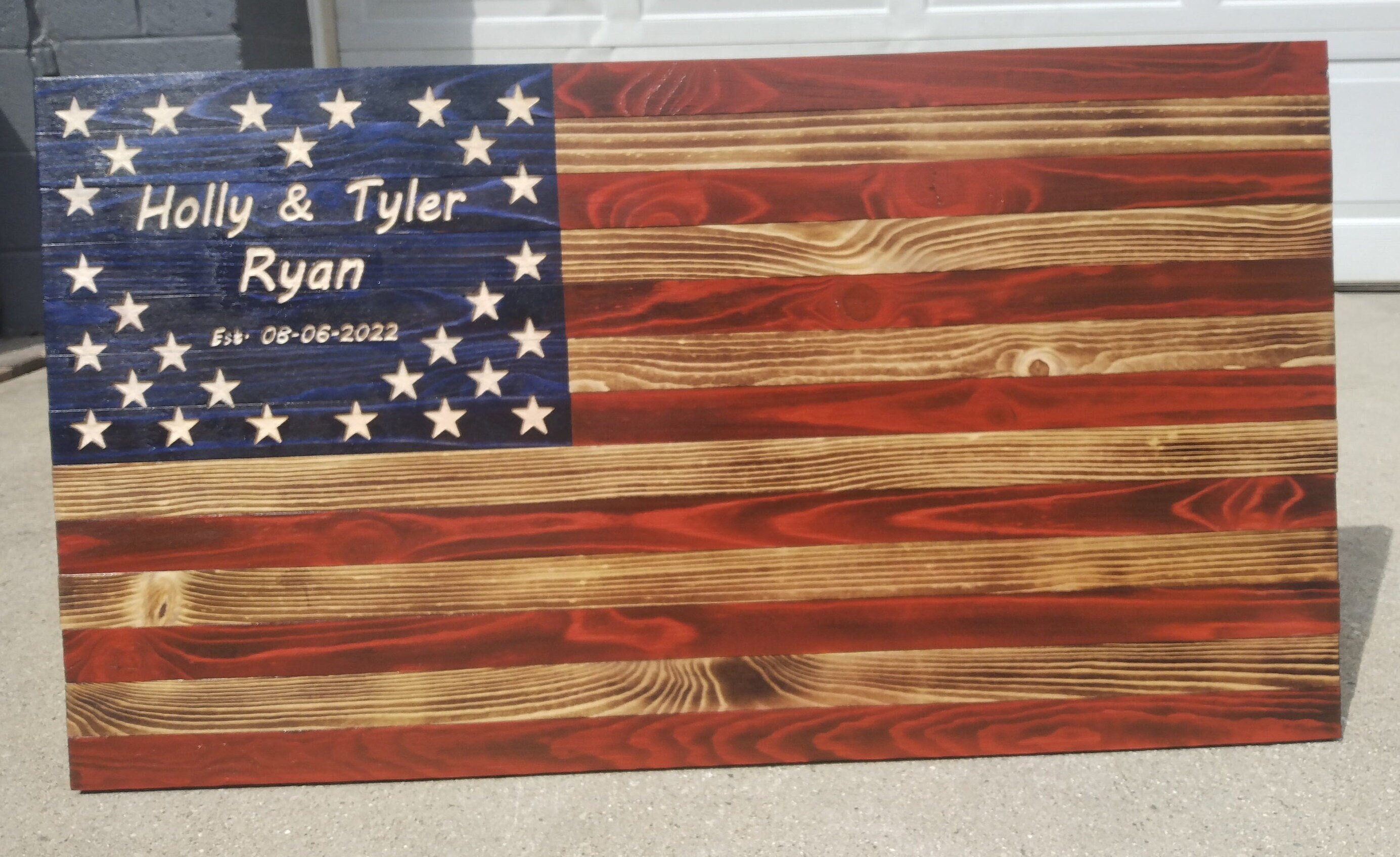 Full Size Flag Wedding