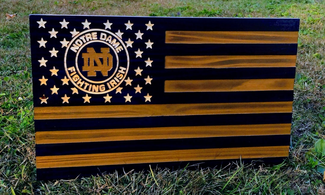 Custom Sports Wood Flag Dorm Wall Art College Football - Etsy