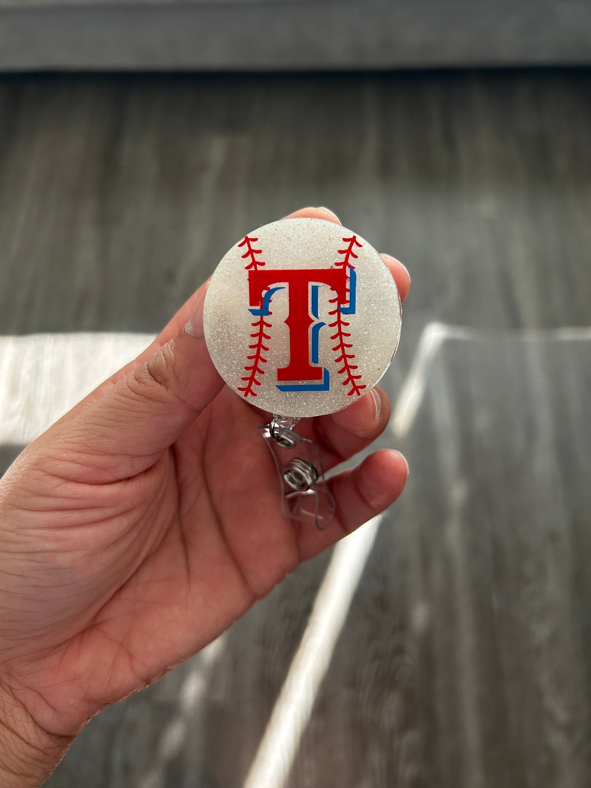 Custom MLB Badge Reel Interchangeable Badge Reel Baseball Badge Reel ...