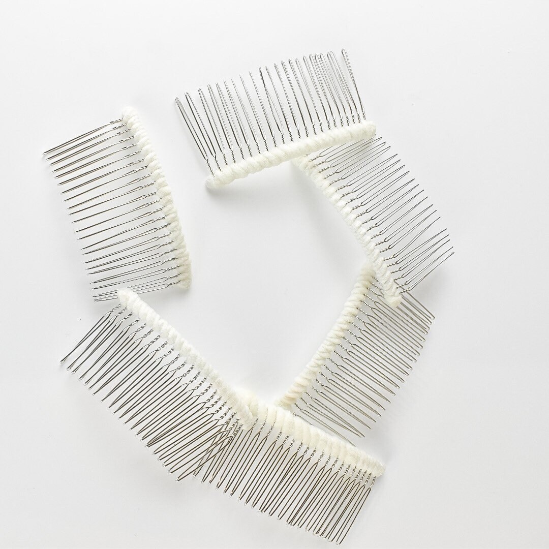 Tulle Wrapped Comb | Veil Comb | Tulle Wrapped Veil Comb | Tulle Wrap ...