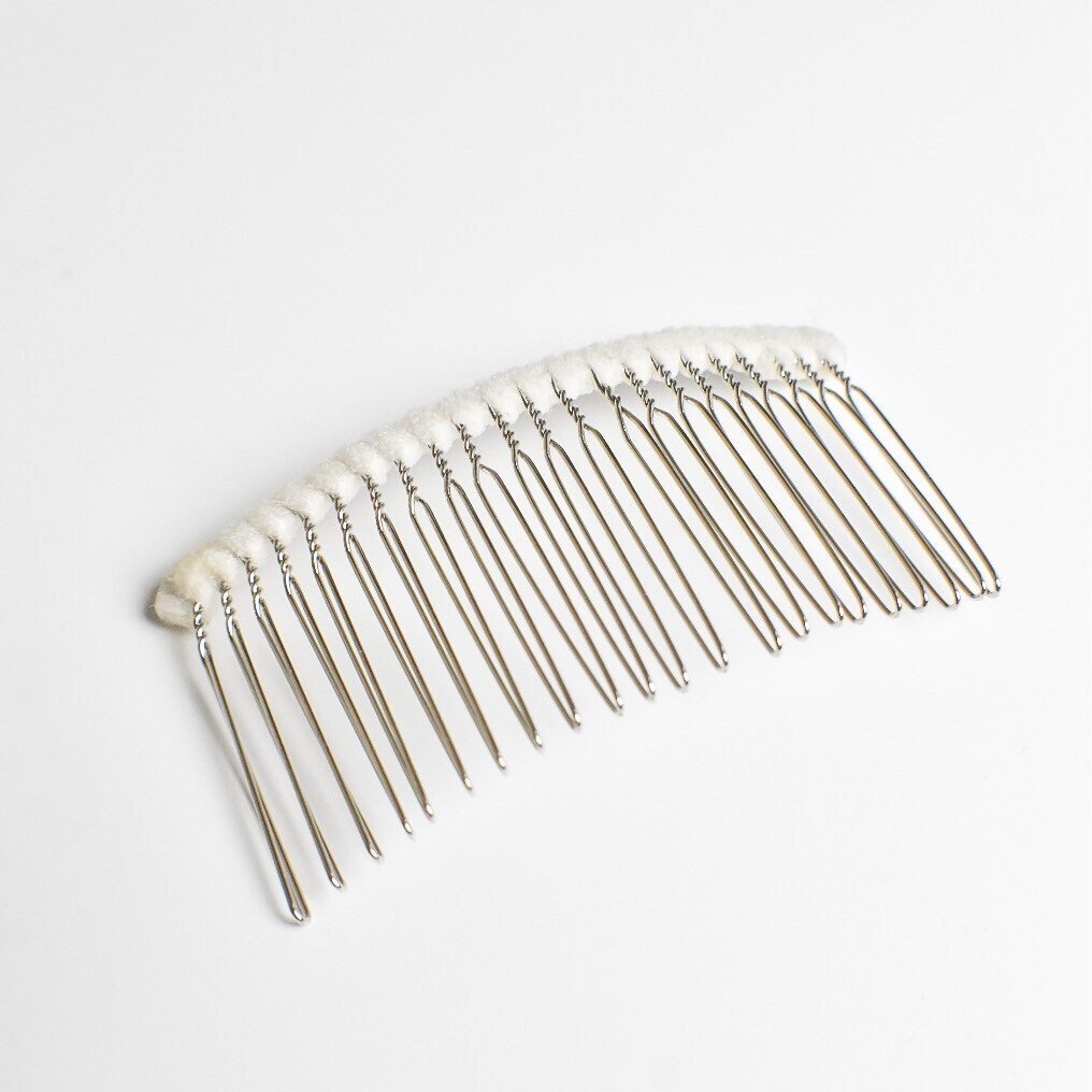 Tulle Wrapped Comb Veil Comb Tulle Wrapped Veil Comb - Etsy