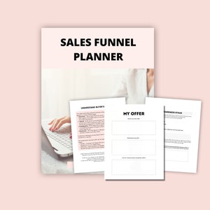 Sales Funnel Planner Workbook, Grow Your Business Guide, Lead Magnet ...