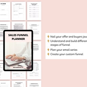 Sales Funnel Planner Workbook, Grow Your Business Guide, Lead Magnet ...
