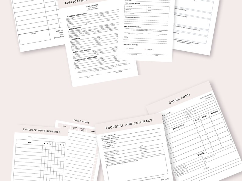 Small Business Forms Invoice Template for Small Business Order Form ...
