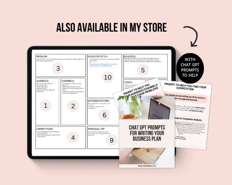 One Page Business Plan | Small Business Plan Template | Lean Business ...