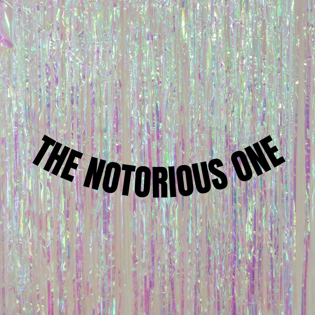 The Notorious One Banner. First Birthday Decorations. 1st Birthday ...