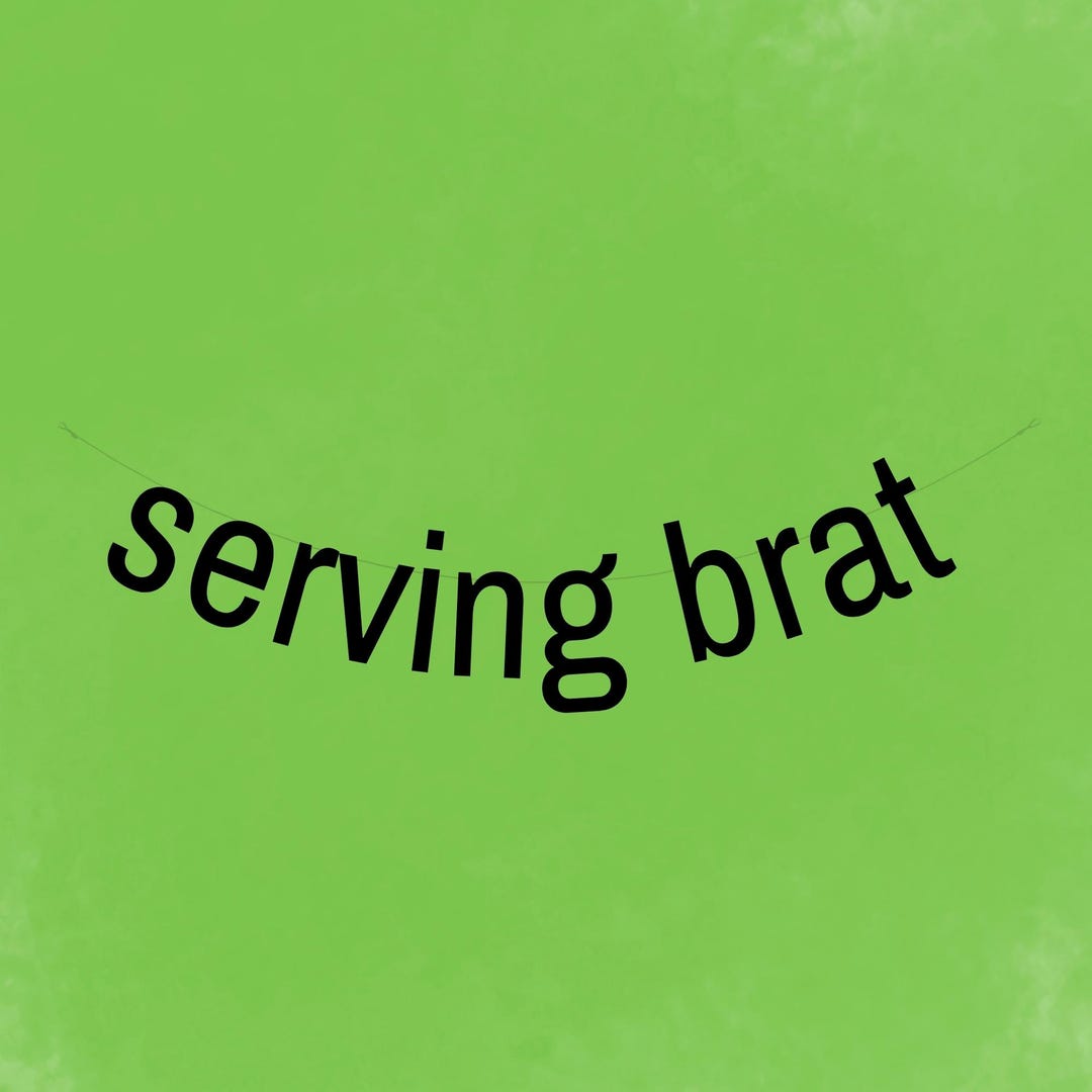 Serving Brat Banner. Brat Birthday Party Decorations. Brat Themed ...