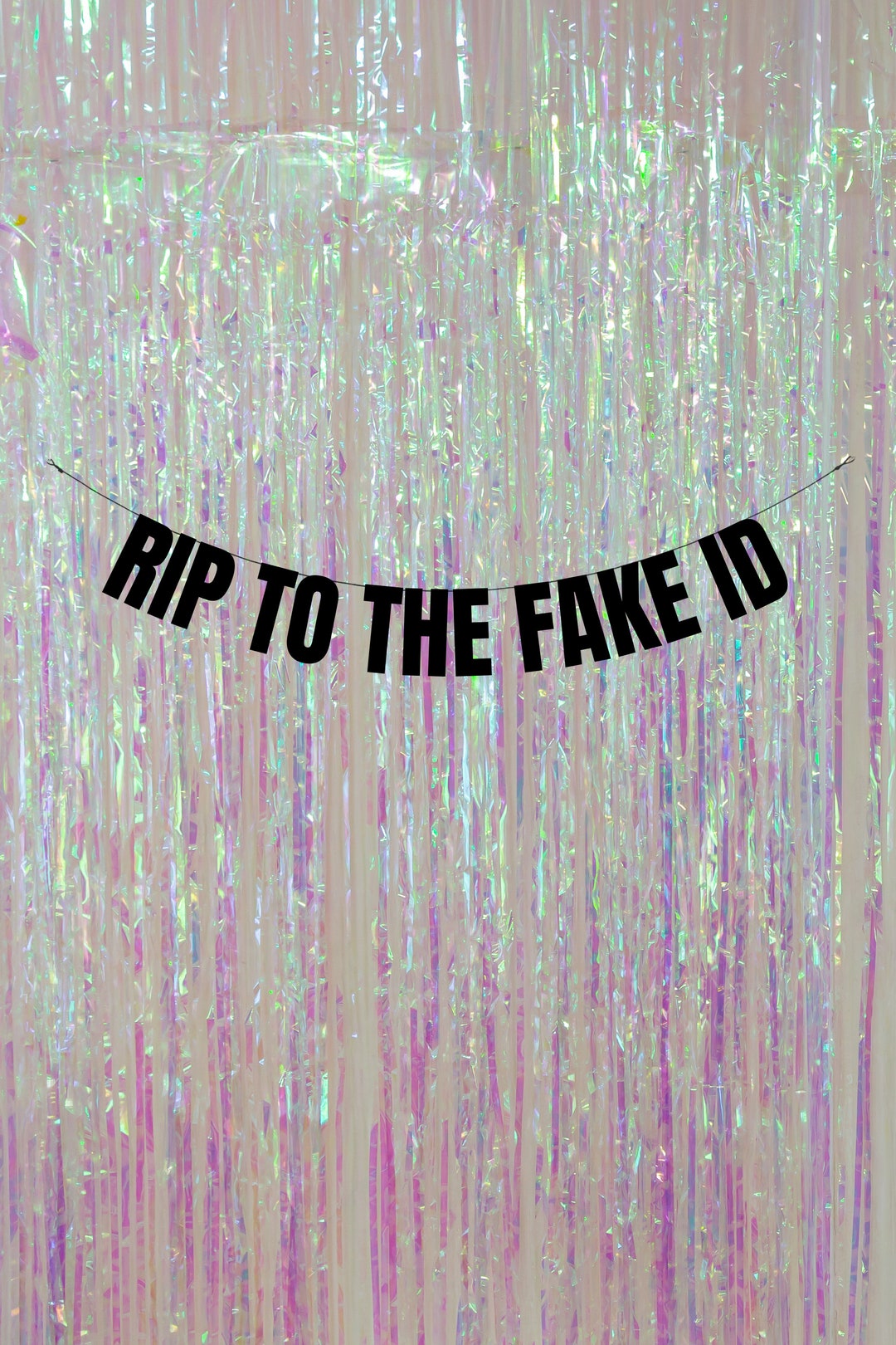 RIP to the Fake ID. Funny 18th Birthday Banners. Personalised 18th ...
