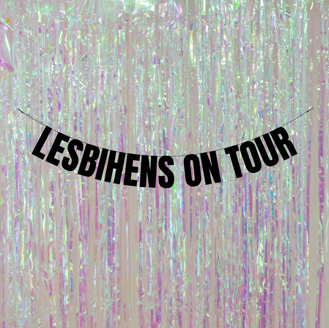 Lesbihens on Tour. Funny Same Sex Hen Party Decorations. Lesbian Hen Do ...