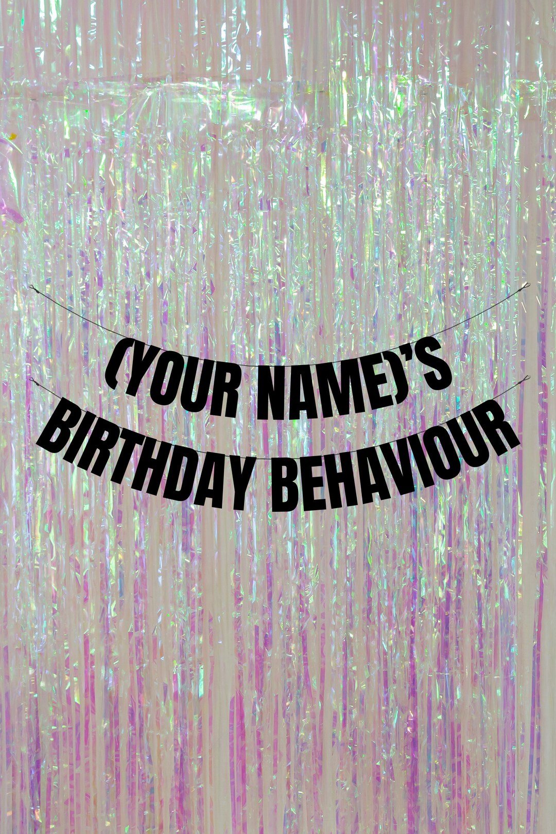 Personalised name's Birthday Behaviour Banner . Rude, Funny Happy ...