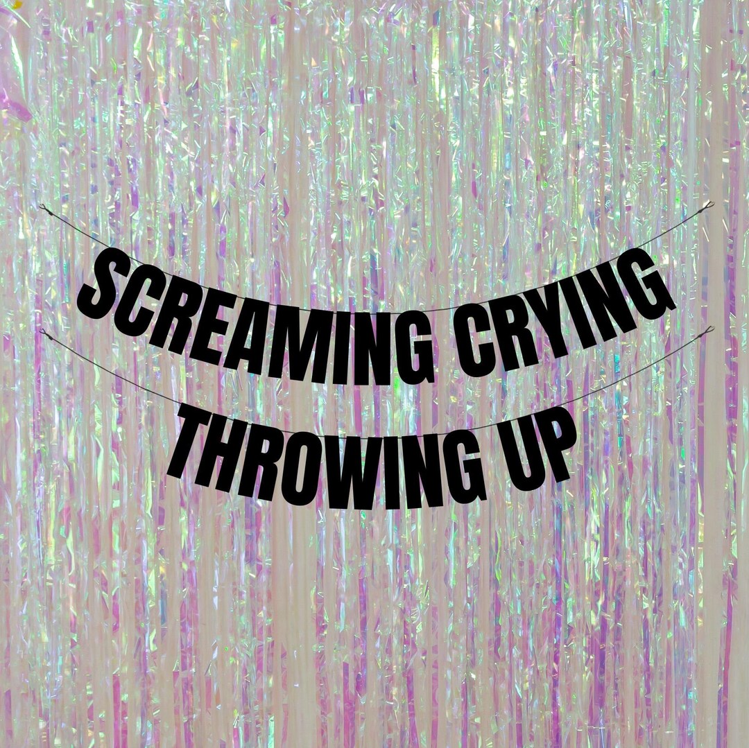 Customisable Congrats Banner: Screaming Crying Throwing Up. Custom ...