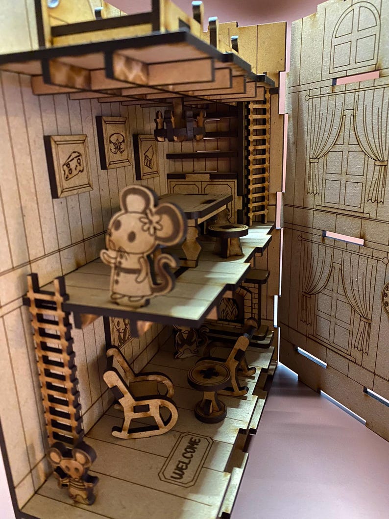 Book Nook Kit - Mouse House - Etsy