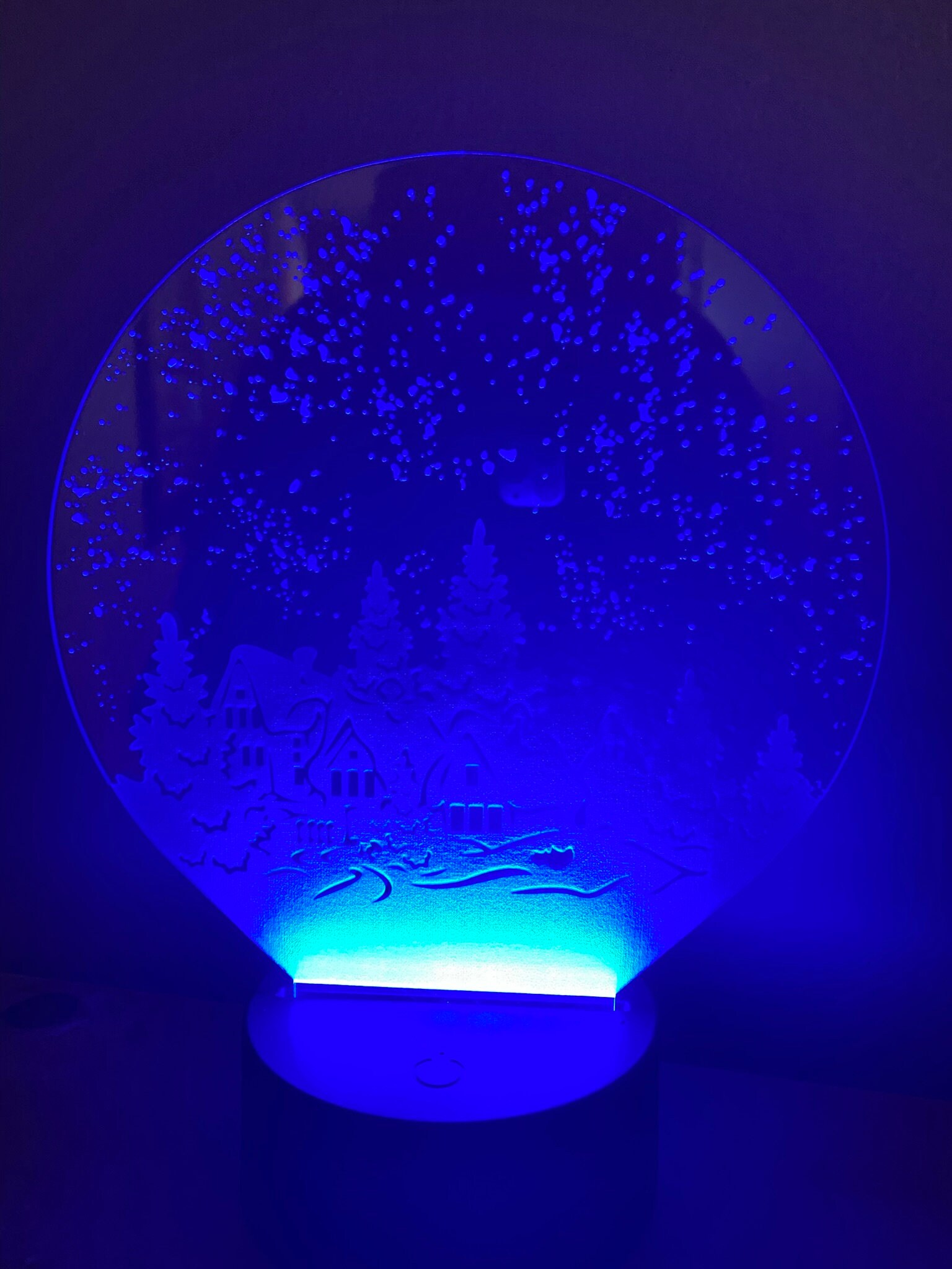 Christmas Village Edge Lit Acrylic Light - Etsy