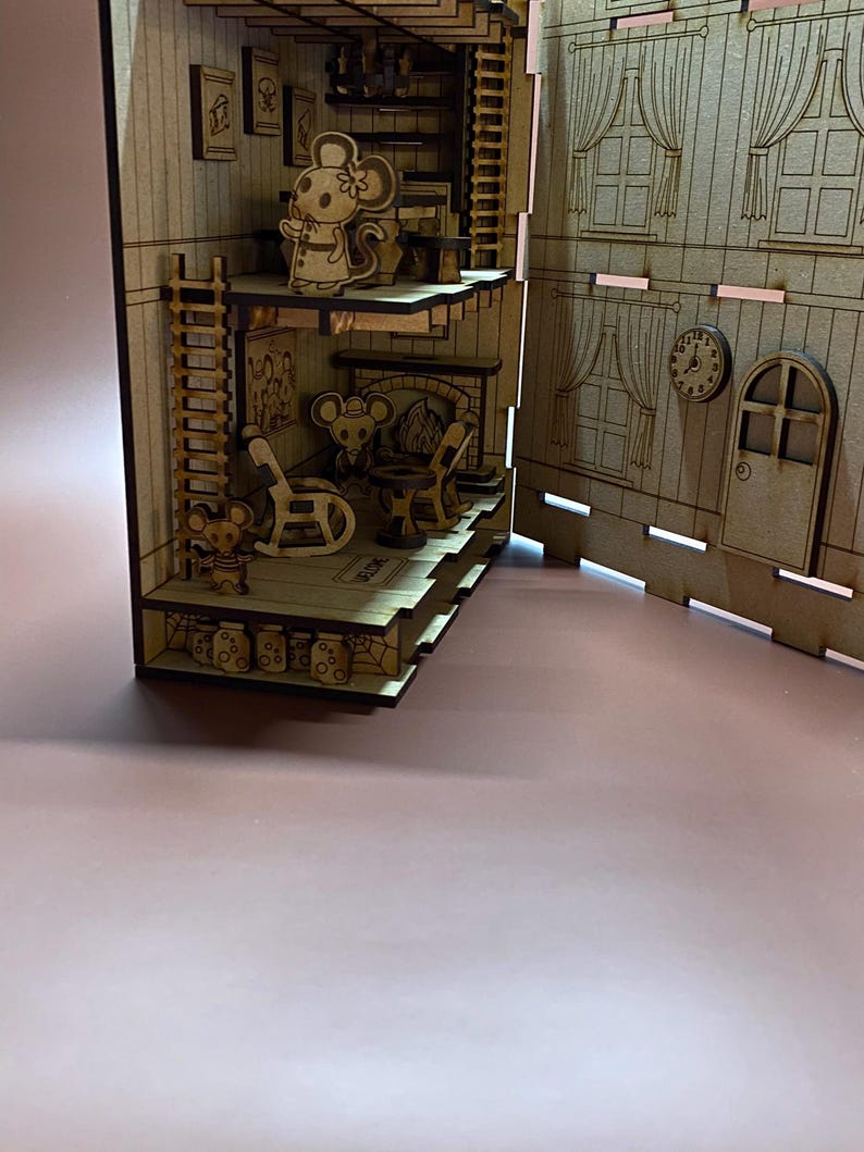 Book Nook Kit - Mouse House - Etsy