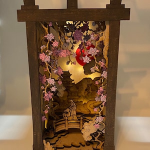 Japanese Book Nook DIY Book Nook Kit Handmade Models Book Nook - Etsy