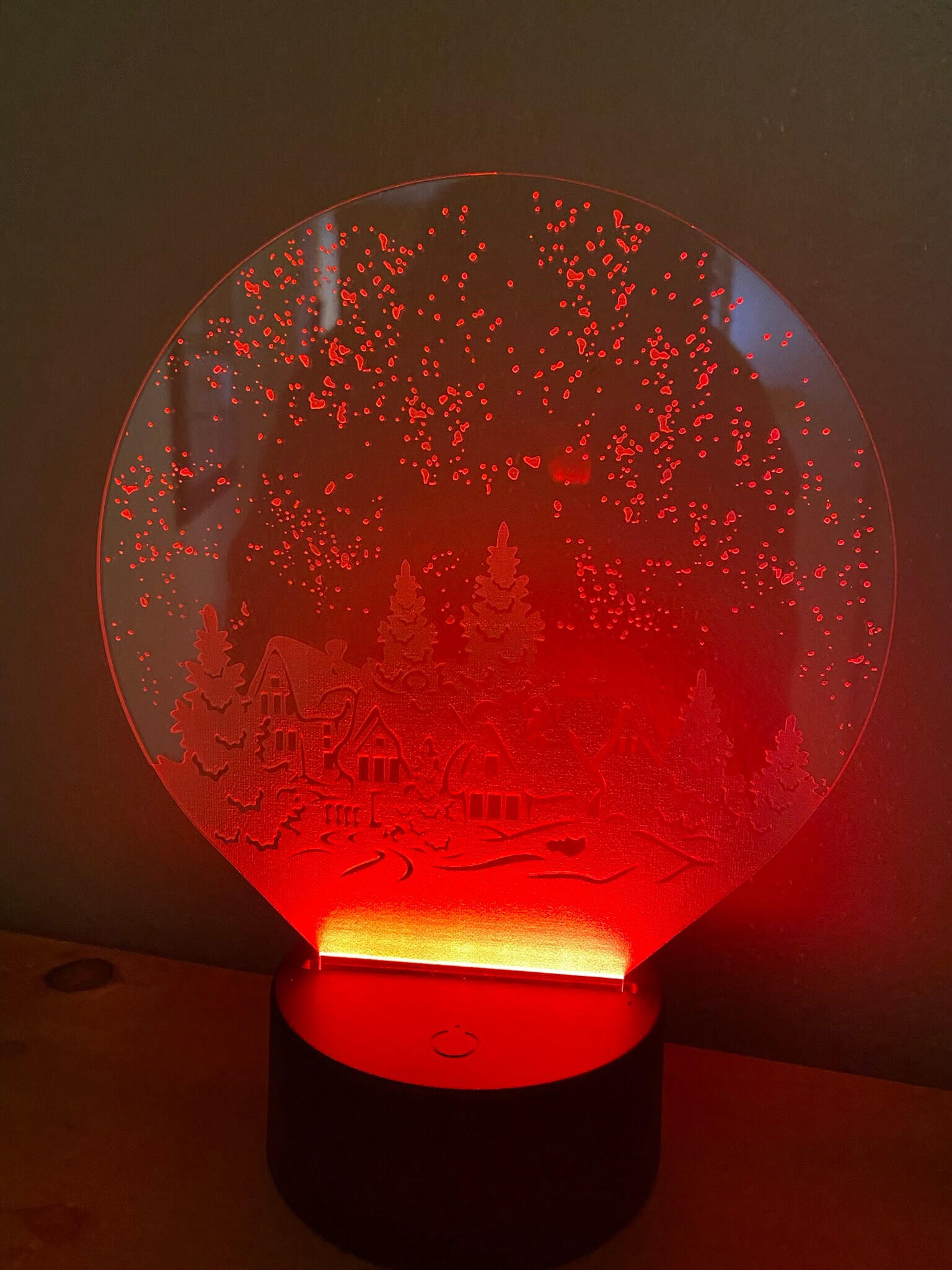 Christmas Village Edge Lit Acrylic Light - Etsy